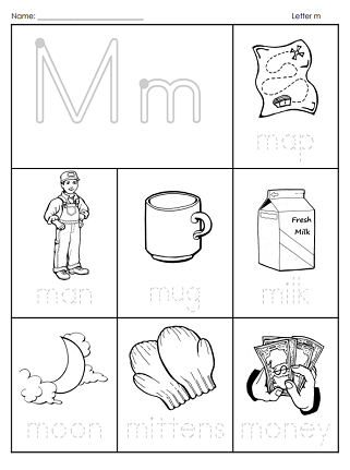 Phonemic Awareness & Phonics - Letter M - Worksheets Library