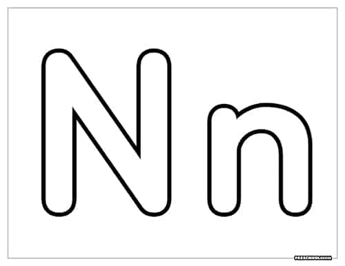 Free letter n outline, Download Free letter n outline png images, Free Worksheets on Clipart Library