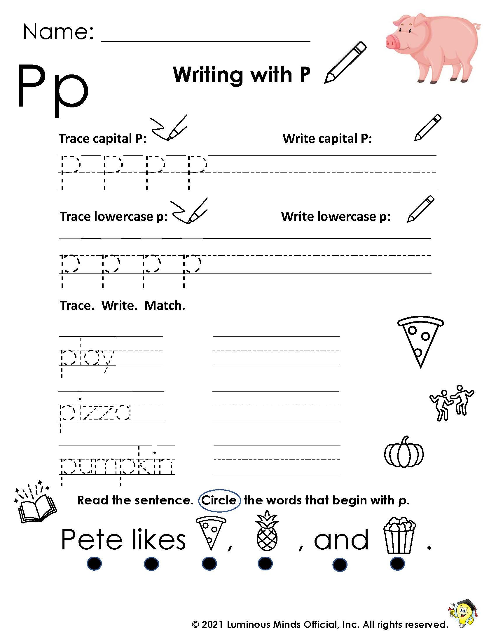 15+ Letter P Printables: Free & Easy Print - The Simple Homeschooler - Worksheets Library