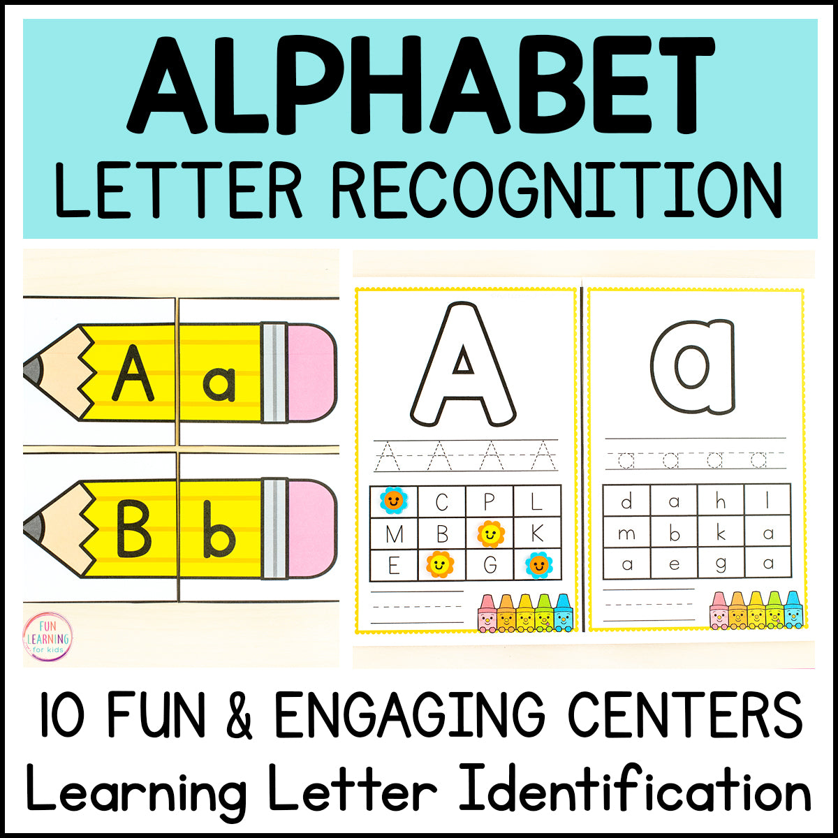 Alphabet Letter Recognition and Letter Identification Centers ... - Worksheets Library
