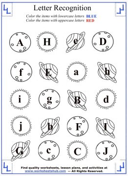 Letter Recognition Worksheets - Upper & Lower Case - Worksheets Library