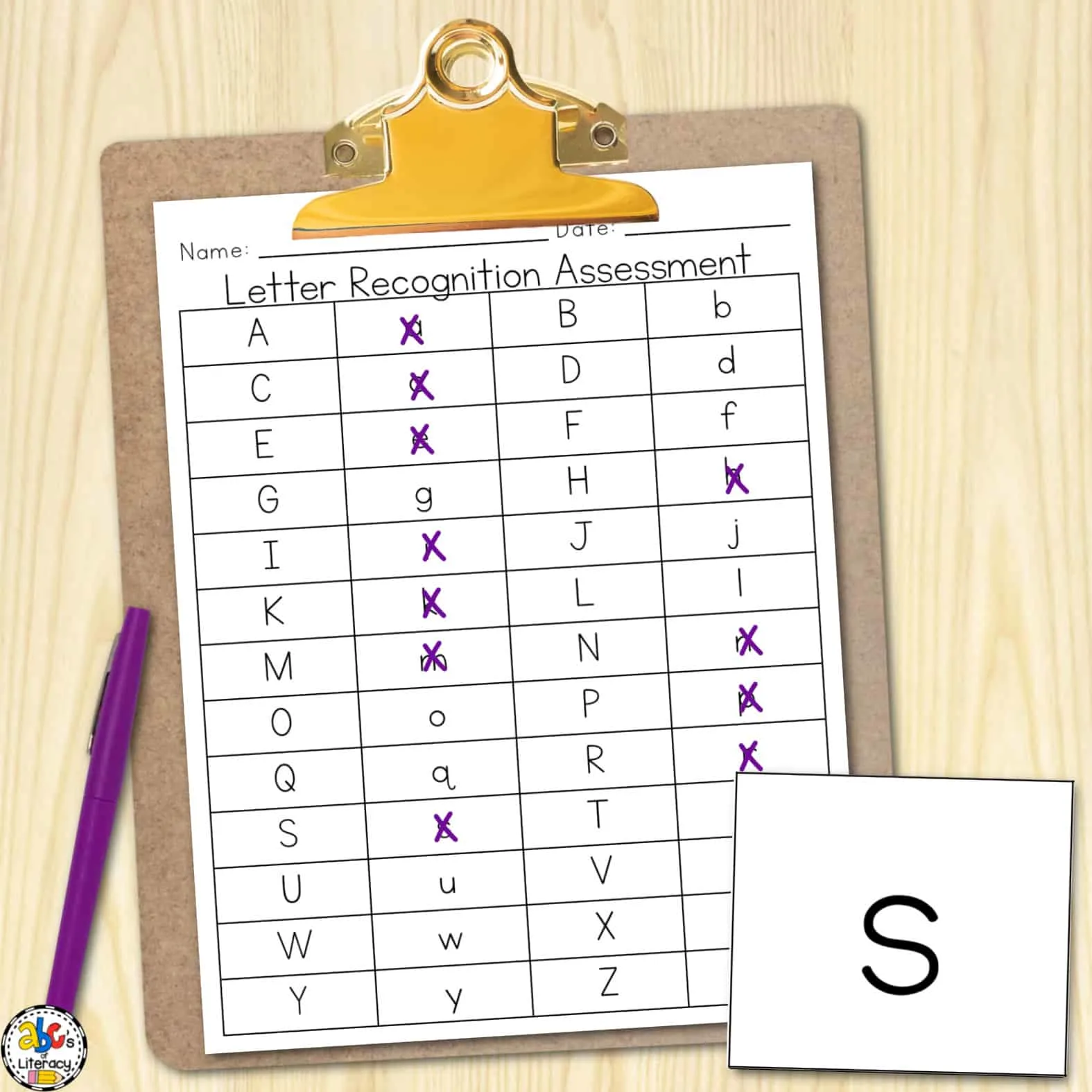 Letter Recognition Assessment - Worksheets Library