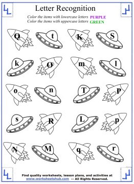Letter Identification Activity for Preschool or Kindergarten. Make ... - Worksheets Library