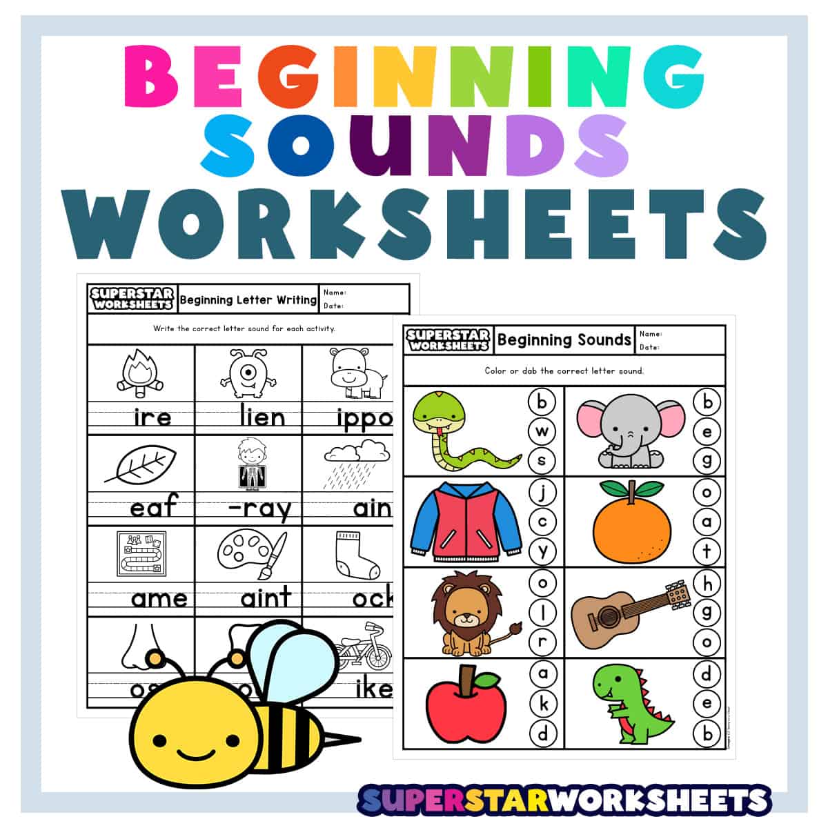 Letters and Sounds Worksheets - Worksheets Library