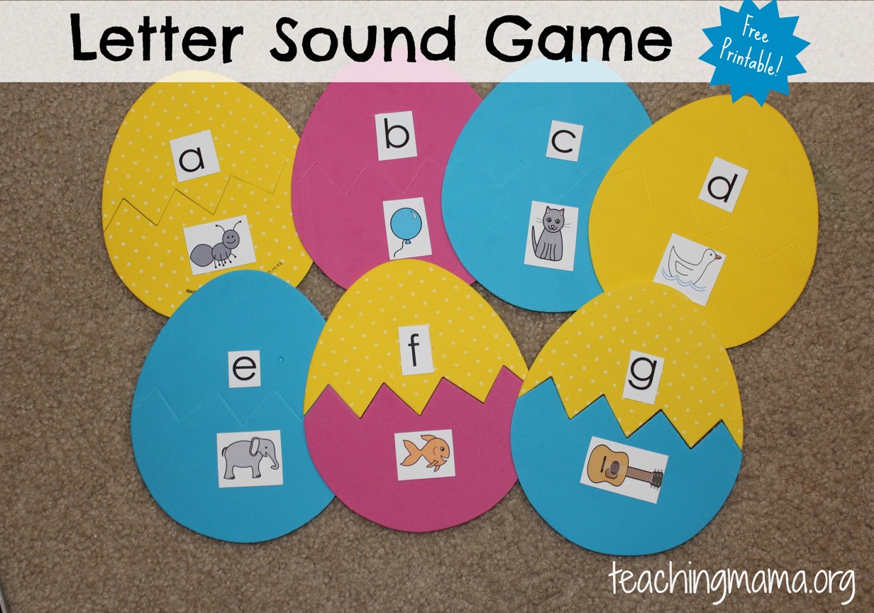 Letter Sound Matching Game - Worksheets Library