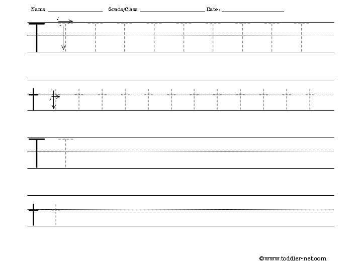 FREE* Tracing And Writing the Letter T | MyTeachingStation.com - Worksheets Library
