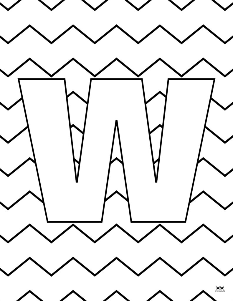 Top 10 Letter W Coloring Pages Toddlers Will Love To Color ... - Worksheets Library