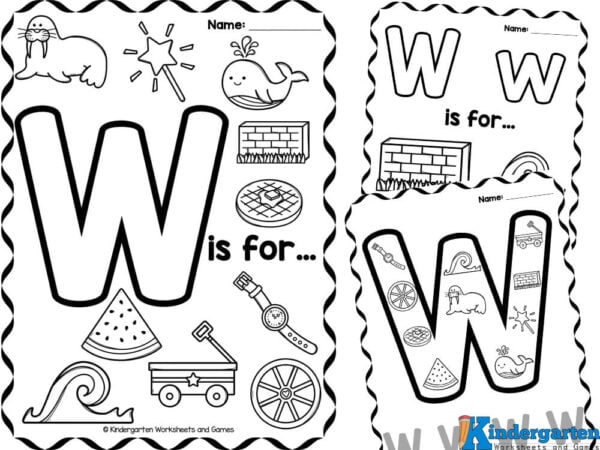 Top 10 Letter W Coloring Pages Toddlers Will Love To Color ... - Worksheets Library