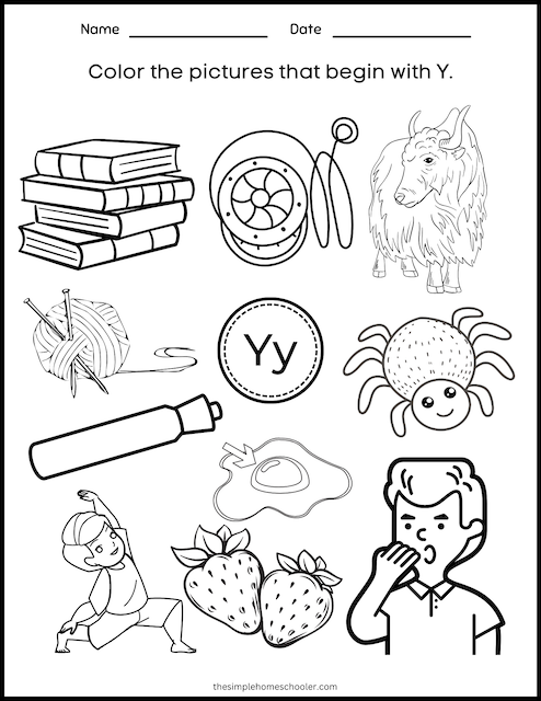 15+ Letter Y Worksheets: Free & Easy Print! - The Simple Homeschooler - Worksheets Library
