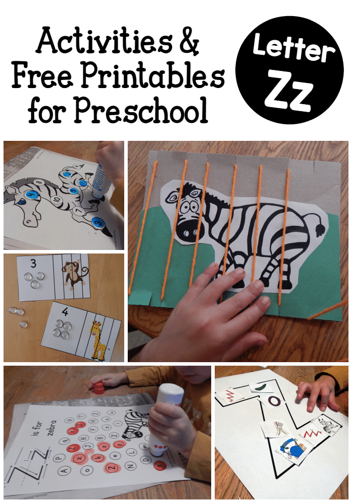 Letter Z Worksheets for Kindergarten - Letter Z Activities ...