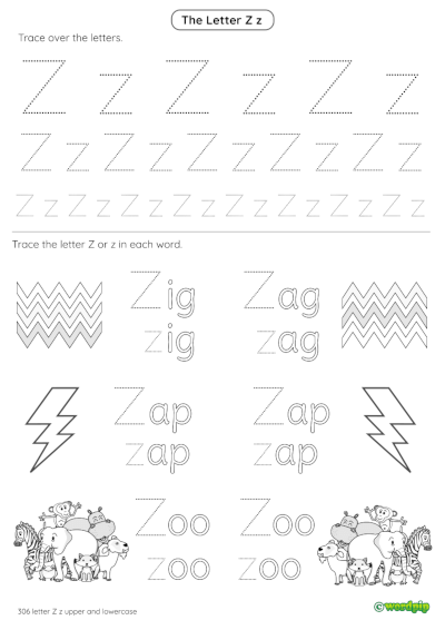 Letter z Worksheets - Worksheets Library