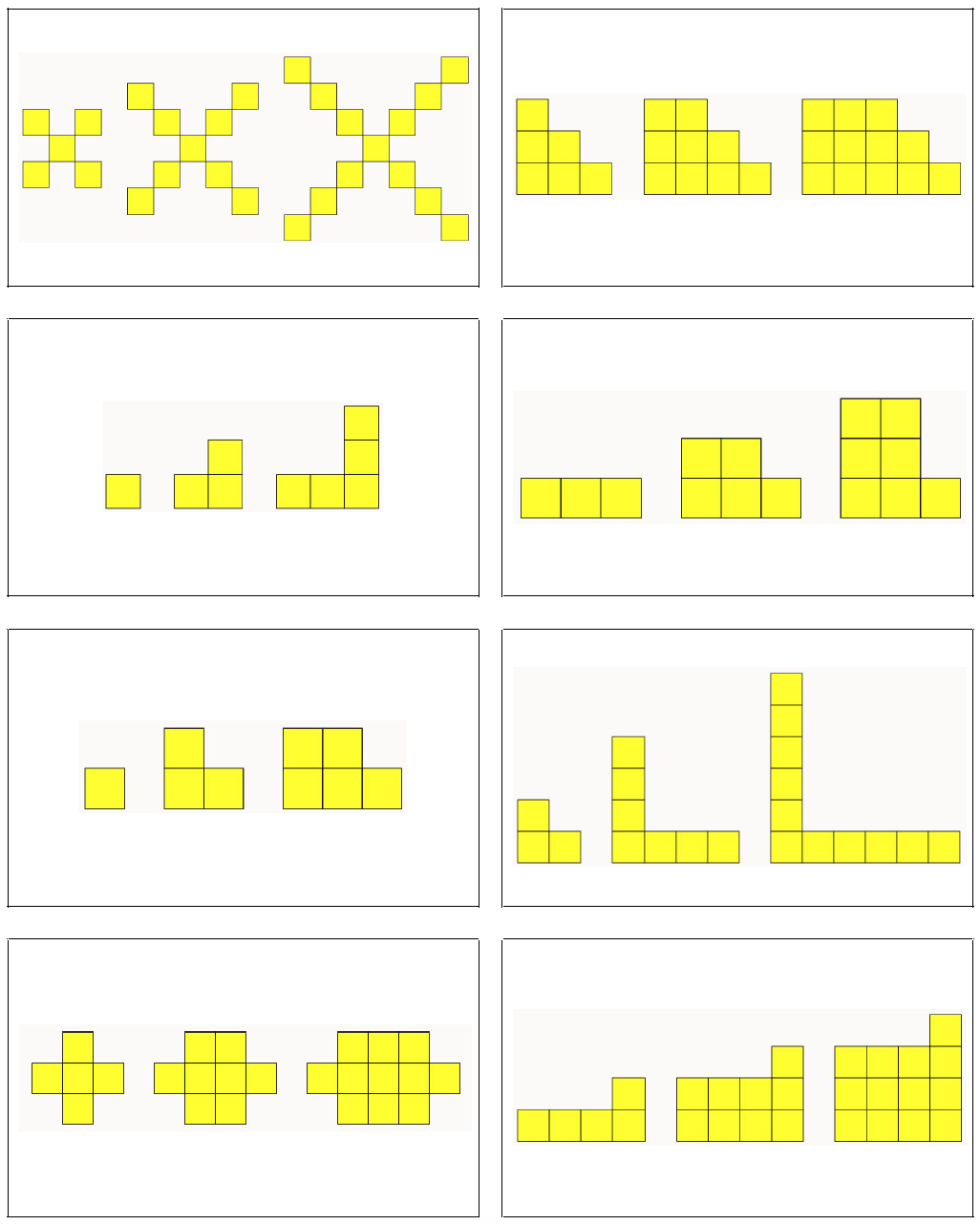 Engaging Math Visual Pattern Cards Worksheets Library
