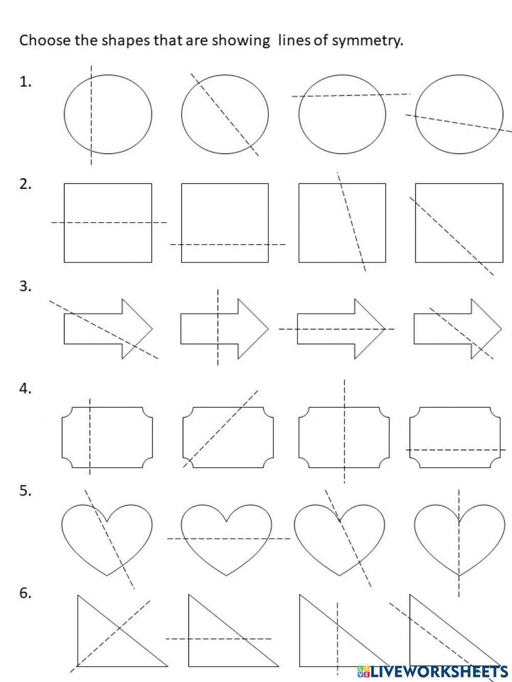 Lines Of Symmetry Interactive Worksheet Live Worksheets Worksheets Lines Of Symmetry Interactive Worksheet Live Worksheets Worksheets