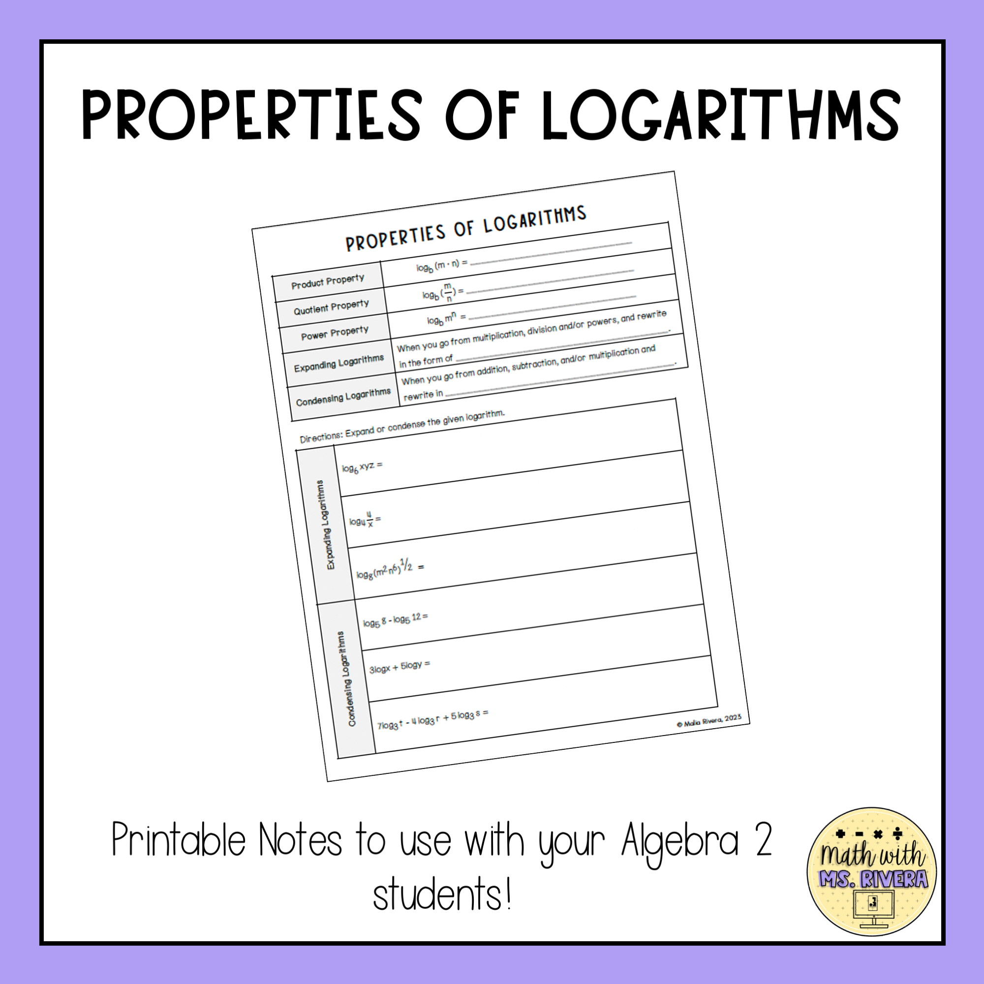 Expand Logarithms Worksheets printable Online Answers Examples Expand Logarithms Worksheets printable Online Answers Examples