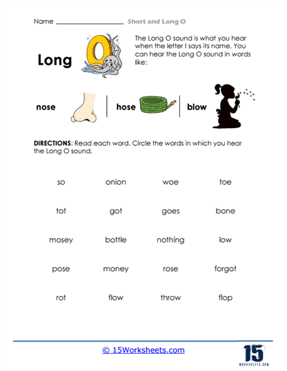FREE* Long O Sound Worksheet | MyTeachingStation.com - Worksheets Library