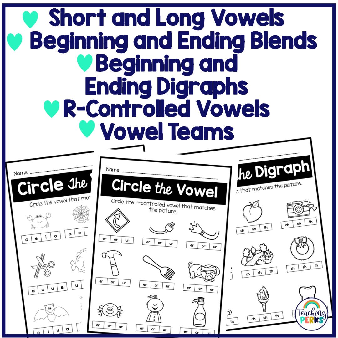 Long Vowels: Circle the Word (use, tie, high...) | Printable ...