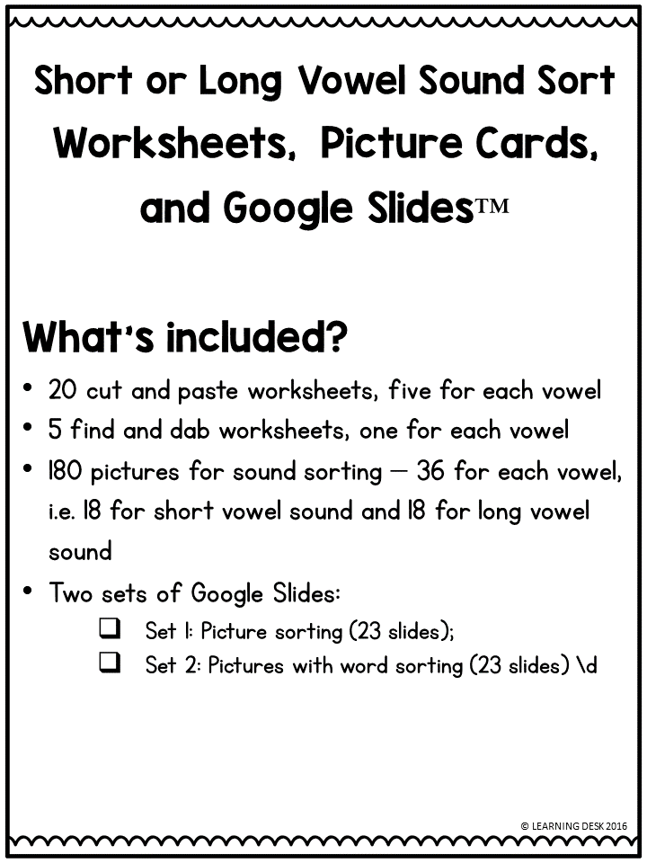 Short Vowel Sounds Worksheet for Kindergarten - 1st Grade | Lesson ...