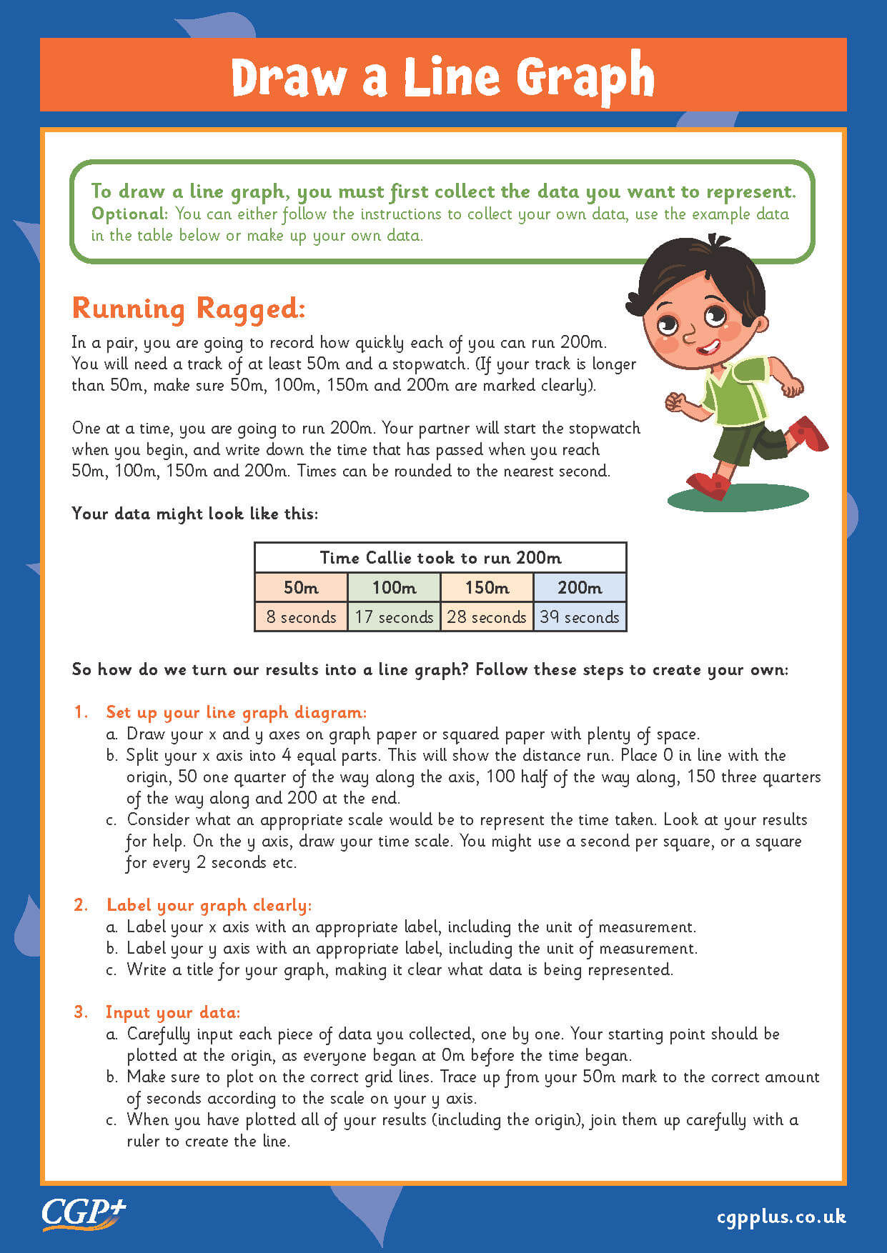 Draw a Line Graph (Year 6) | CGP Plus - Worksheets Library