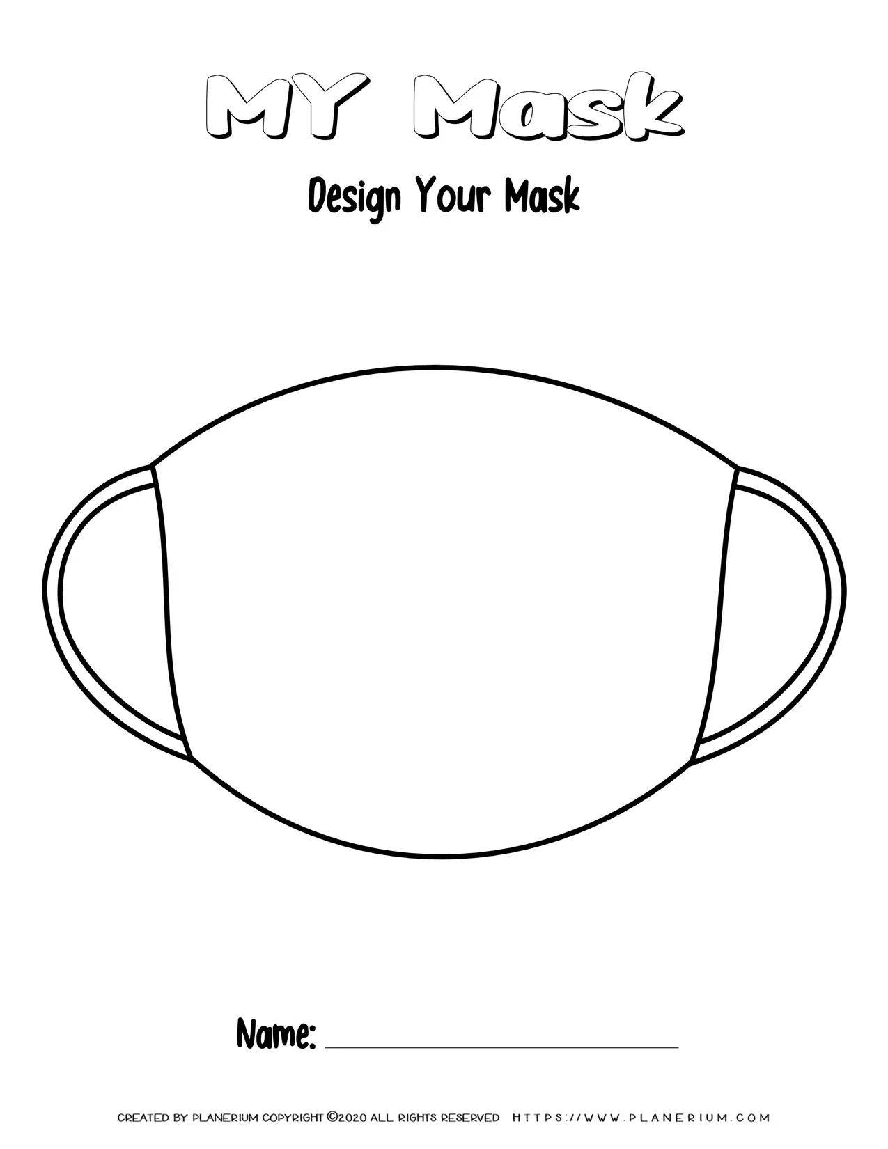 My Face Mask - Free Worksheet | Planerium - Worksheets Library