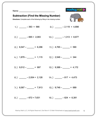Free 5th Grade Math Worksheets—Printable w/ Answers — Mashup Math ...