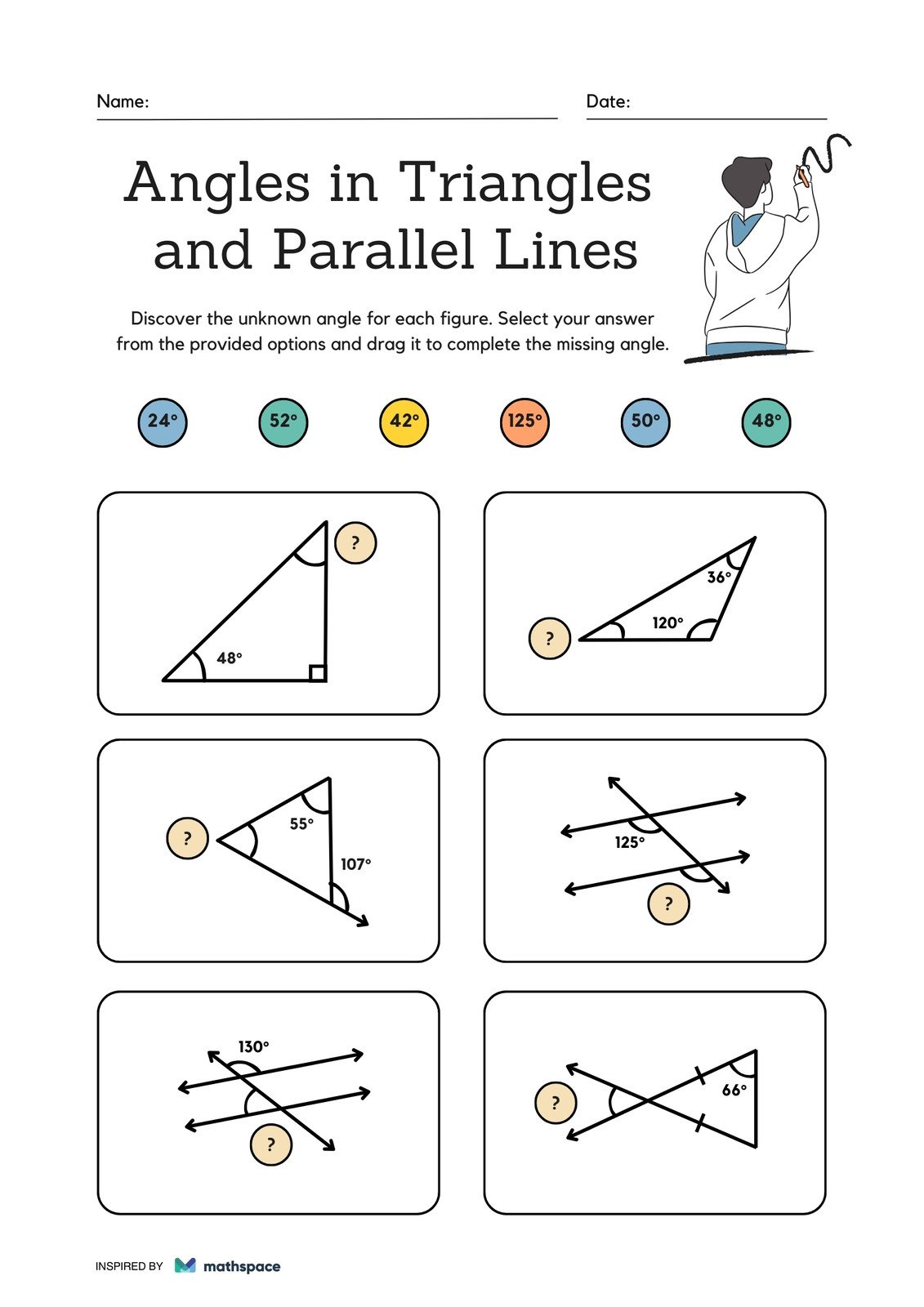 Free printable 8th grade math worksheet templates | Canva - Worksheets ...