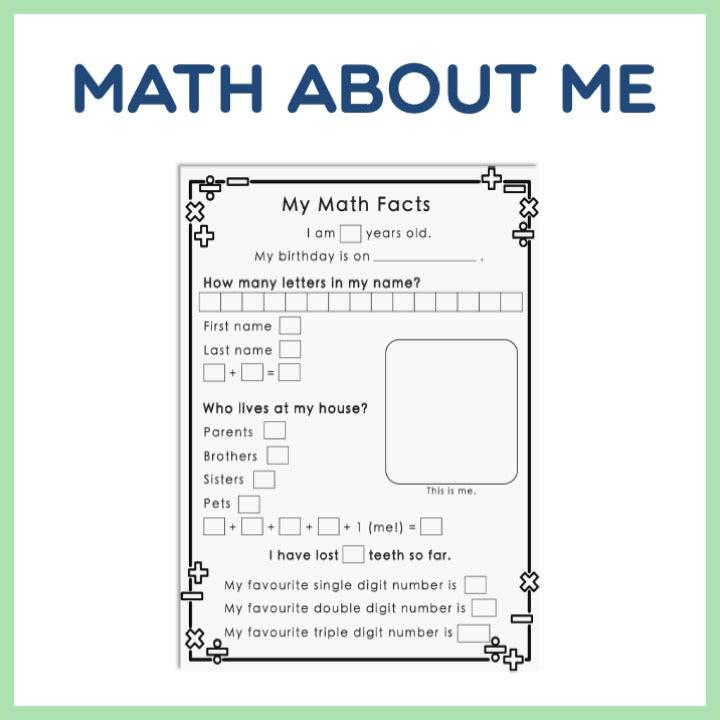 Free math about me worksheet, Download Free math about me worksheet png ...