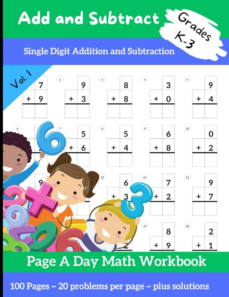 Single Digit Addition Worksheets with Answer Key - Worksheets Library