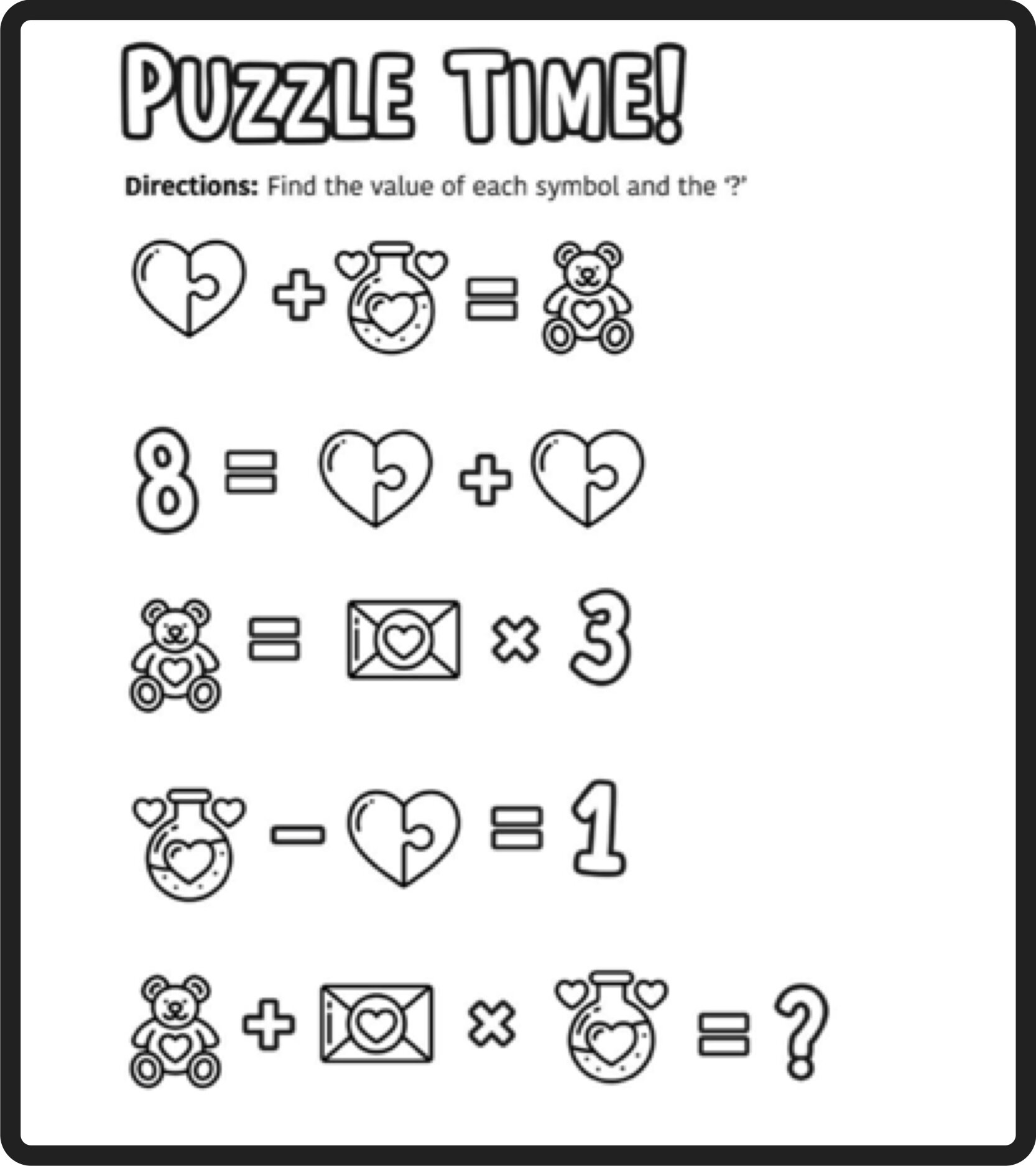 Free Math Puzzles — Mashup Math - Worksheets Library
