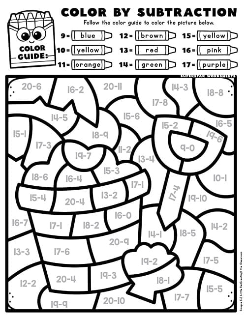 Color By Number Printables - Superstar Worksheets - Worksheets Library