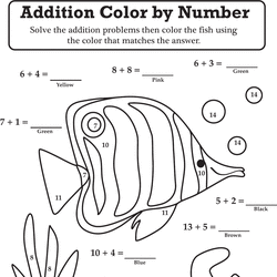 1st Grade Math - Coloring Squared - Worksheets Library
