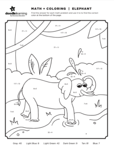 50+ Free Math Coloring Pages for K-5 - DoodleLearning - Worksheets Library