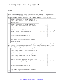 Modeling Linear Equations Worksheets - Worksheets Library