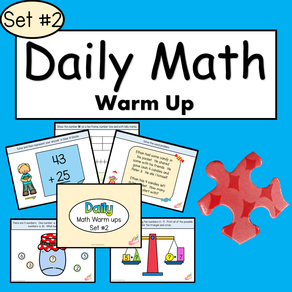 Daily Math Warm Ups Math Talks Month Bundle - Hands-On Teaching Ideas ...