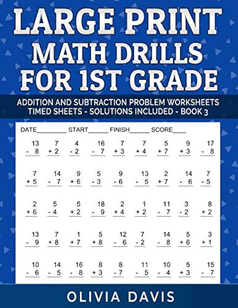 Free math worksheet for 1st grade addition and subtraction, Download ...