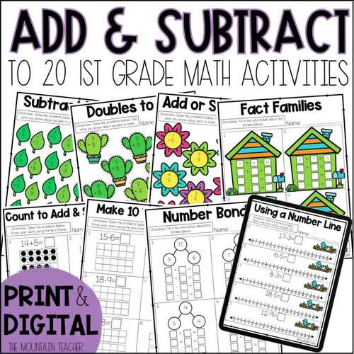 1st Grade Subtraction Worksheets - free & printable | Worsheets library ...