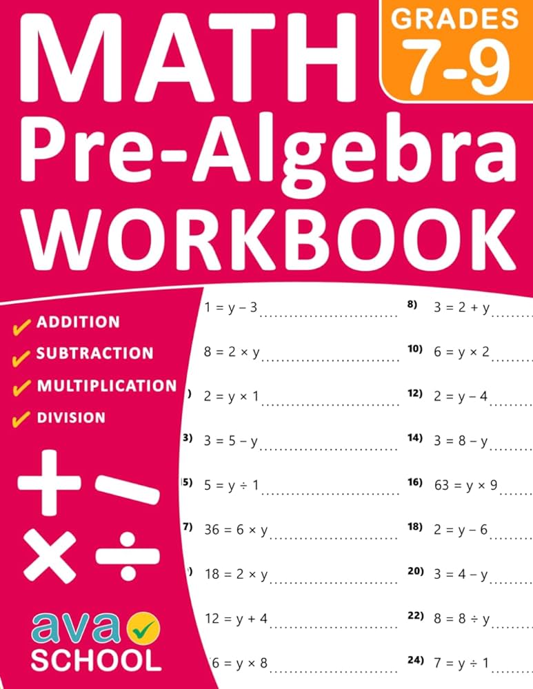 Free math worksheet for 8th grade pre algebra, Download Free math ...
