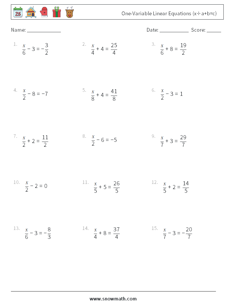 Free math worksheet linear equations, Download Free math worksheet ...