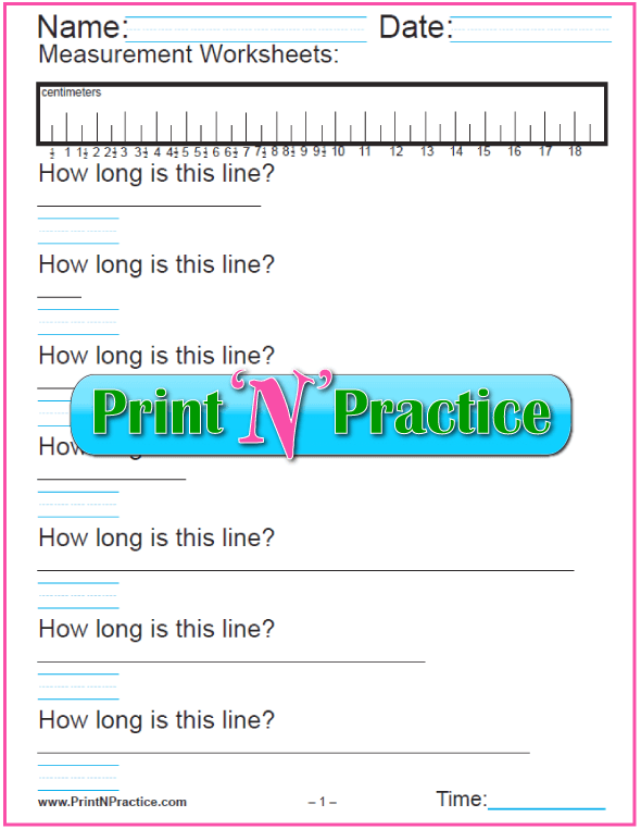 Measuring length activity for Grade 1 - Worksheets Library
