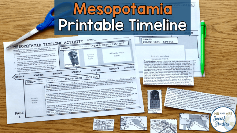 11 Mesopotamia Activities for Middle School - Mr and Mrs Social ...