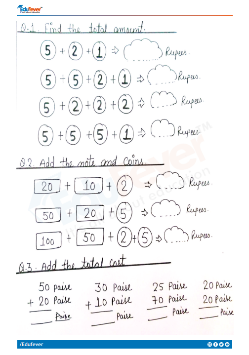 Class 1 Math Money Worksheet With Solution Worksheets Library Class 1 Math Money Worksheet With Solution Worksheets Library