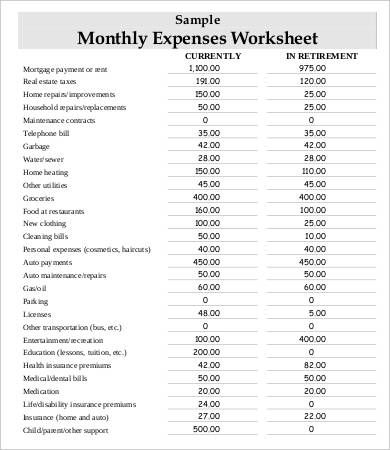 Free Household Budget Worksheet PDF Printable – Freebie Finding Mom ...