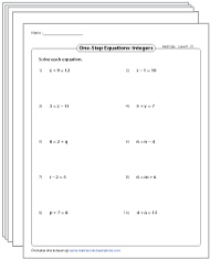 Multi-Step Equation Worksheets - Worksheets Library