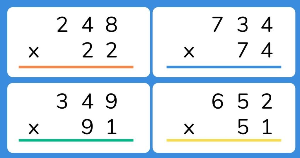 Step By Step Teaching On Standard Algorithm For Multiplication