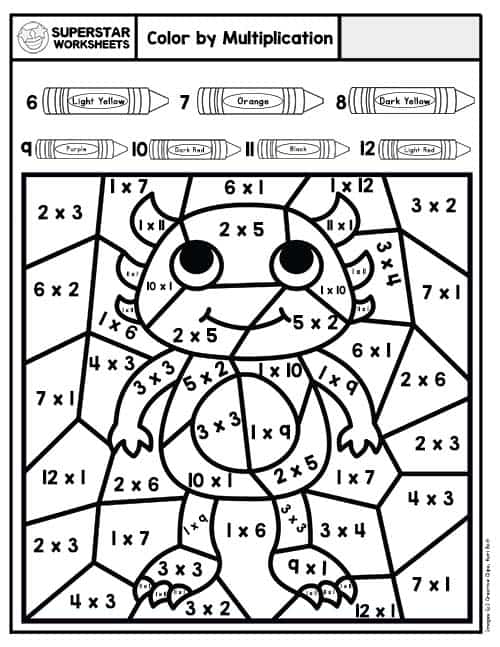 Free Multiplication Coloring Worksheet Grade 3 Download Free Free Multiplication Coloring Worksheet Grade 3 Download Free
