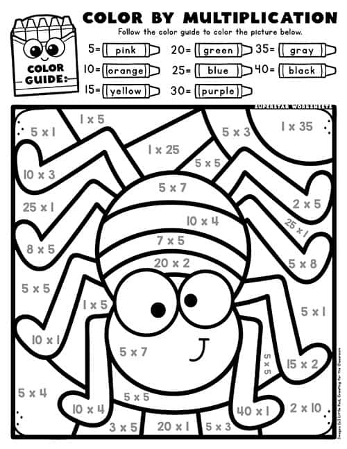 Free Halloween Multiplication Worksheets - Multiplication.com ...