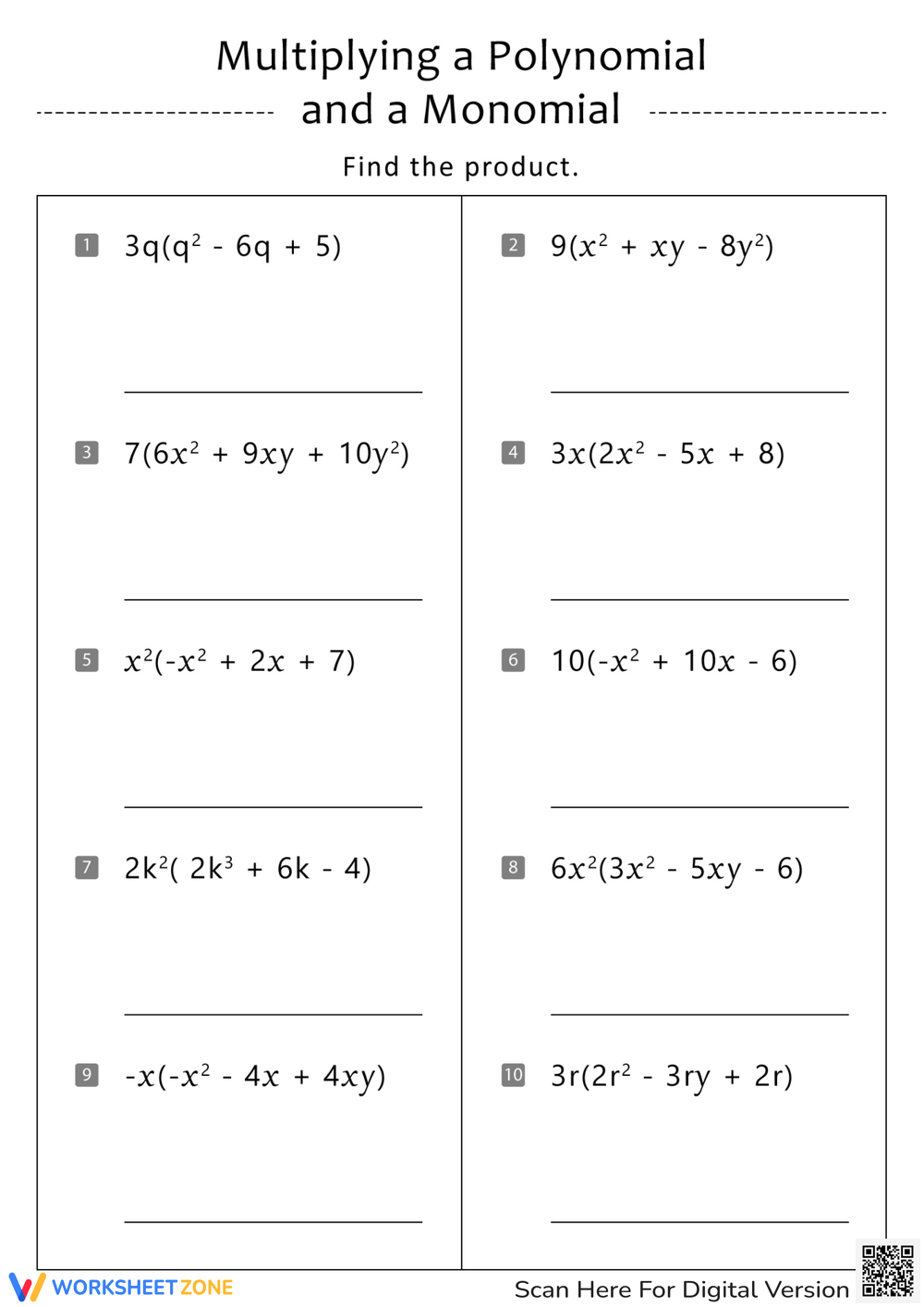 Free Multiplying Polynomials Worksheets For Students Worksheets Library Free Multiplying Polynomials Worksheets For Students Worksheets Library