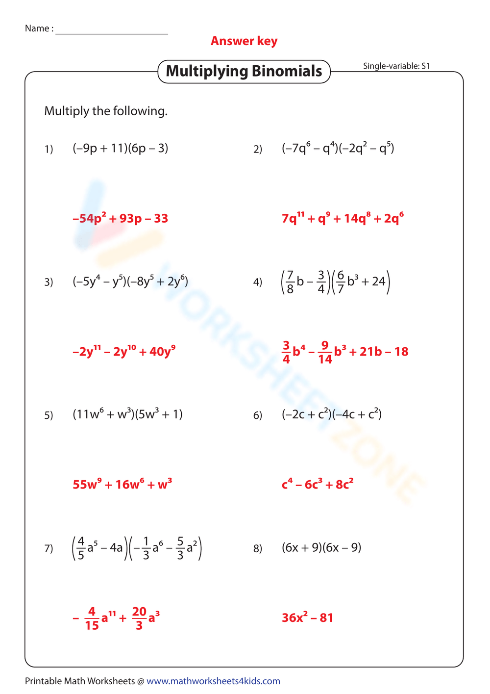 Multiplying Binomials Overview Methods Examples Lesson