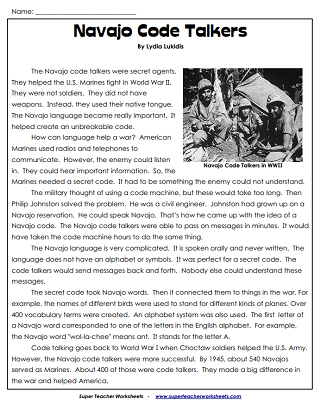 Native American History & Culture (Worksheets and Crafts) - Worksheets ...