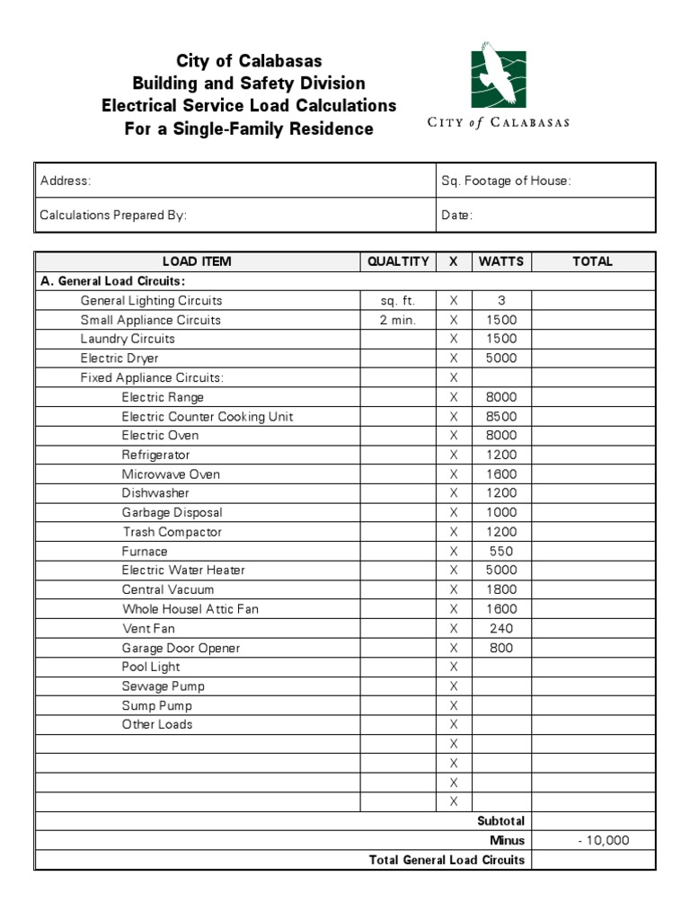 Free nec load calculation worksheet, Download Free nec load calculation ...