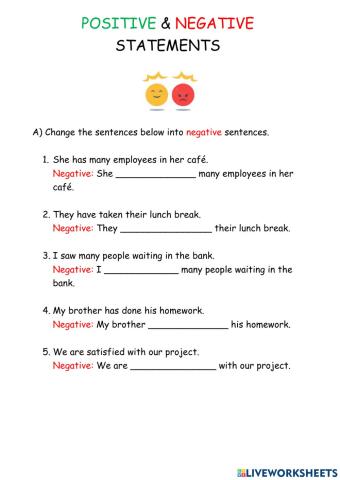 Simple Present- Positive and Negative sentences - ESL worksheet by ...